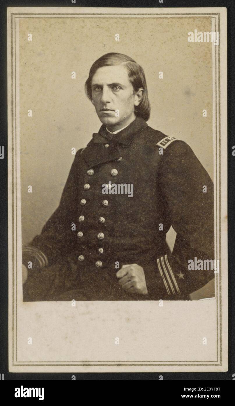 Lieutenant William B. Cushing of the Union Navy in uniform Stock Photo ...