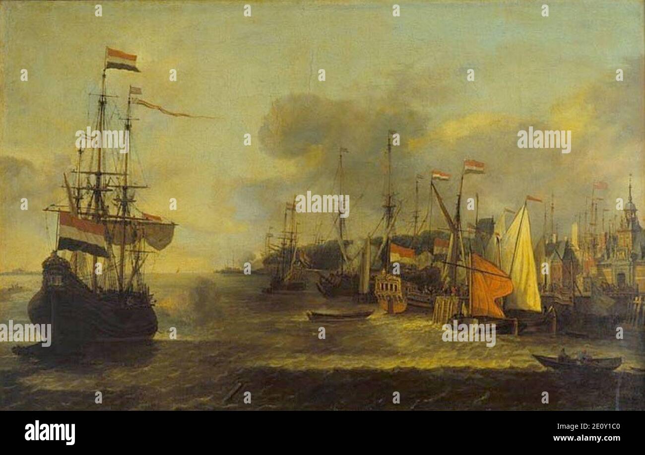 Lieve Pietersz. Verschuier - Porto de Mar Holandês, Roterdão Stock ...