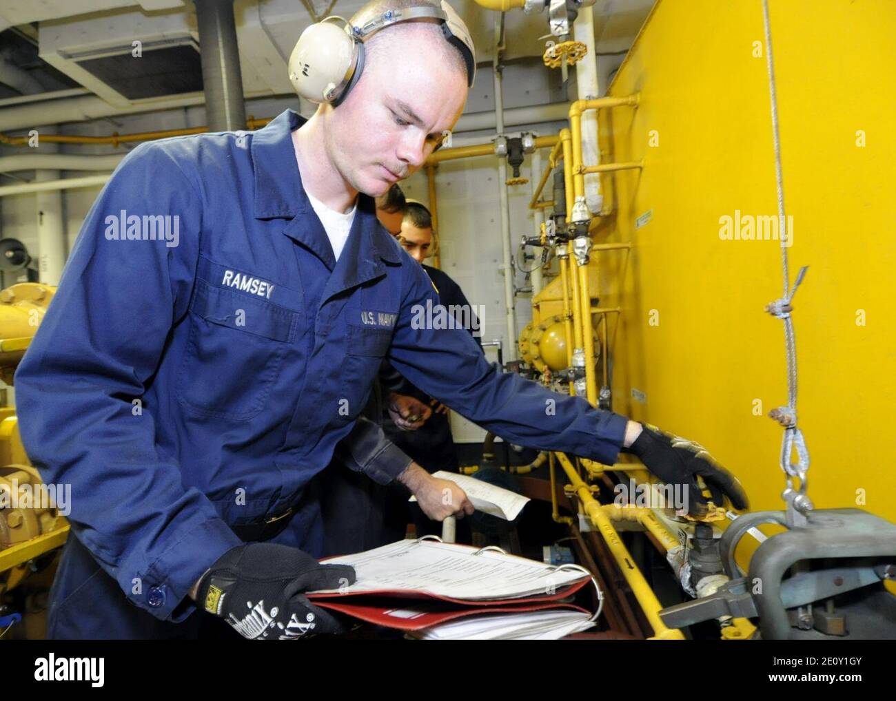 Life aboard the USS Blue Ridge Stock Photo - Alamy