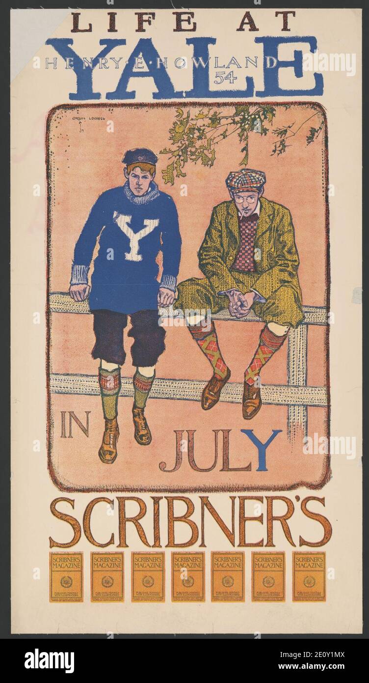 Life at Yale in July Scribner's Stock Photo - Alamy