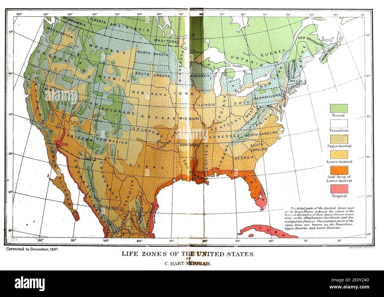 Life Zones Merriam Stock Photo - Alamy