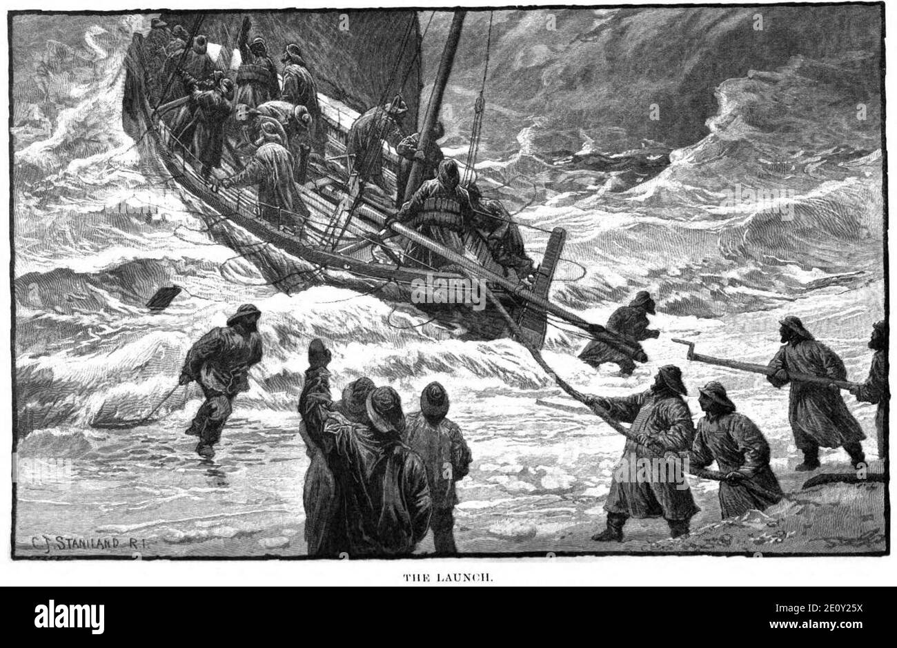 Launch the lifeboat Cut Out Stock Images & Pictures - Alamy