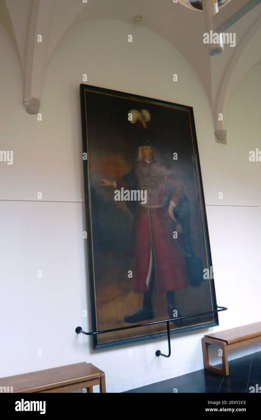 Life-size portrati of Daniel Cajanus in Haarlem city hall Stock Photo ...