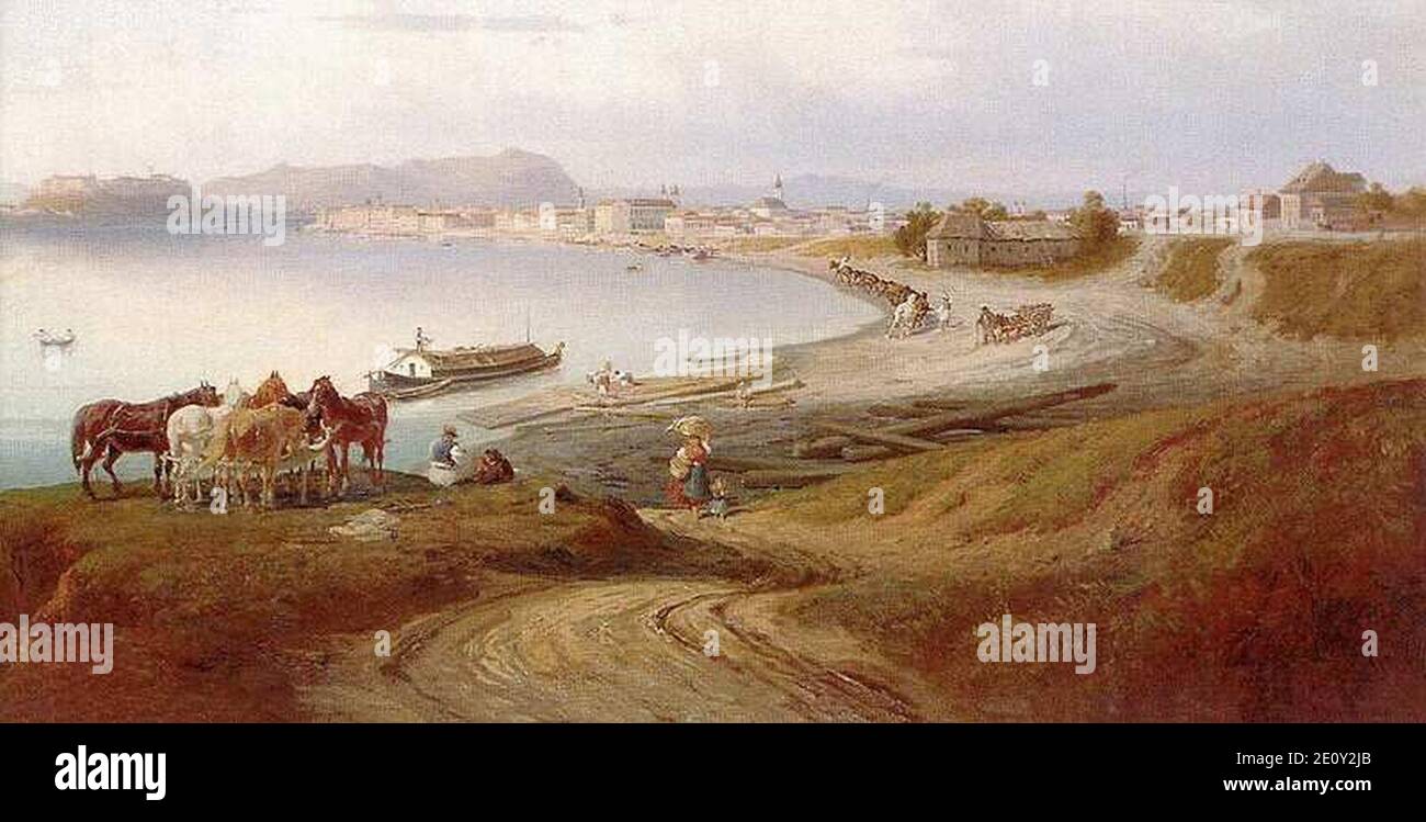 Ligeti Pest Buda látképe Stock Photo - Alamy