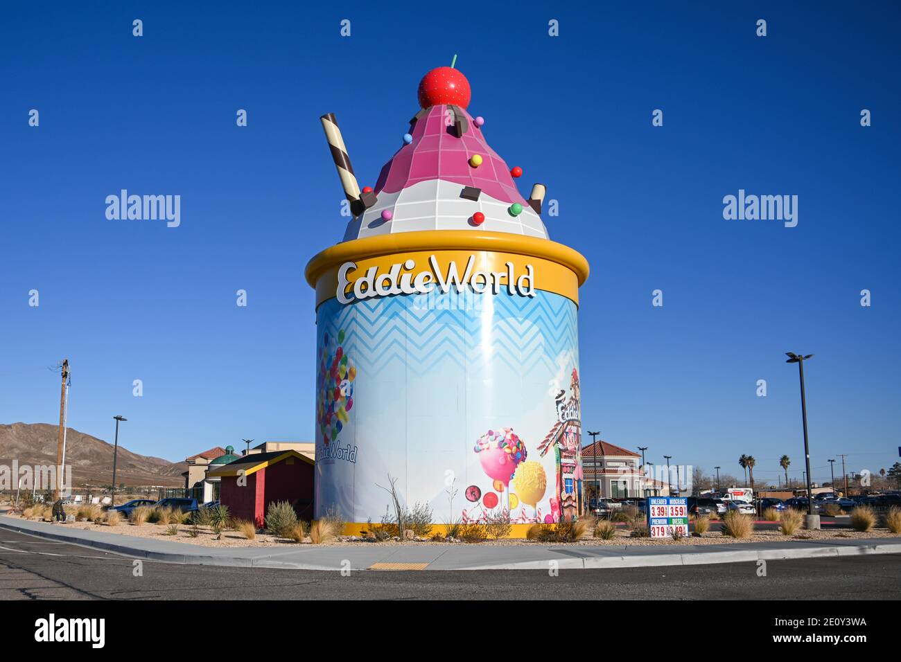 A general view of Eddie World convenience store and gasoline station ...