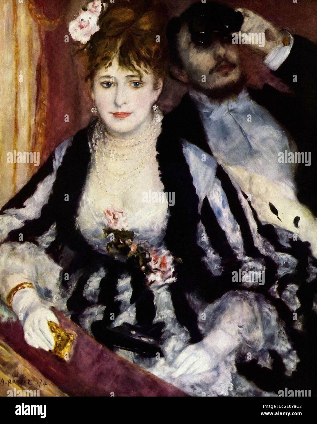 the Theater Box by Pierre Renoir 1874. Courtauld Institute Galleries in ...