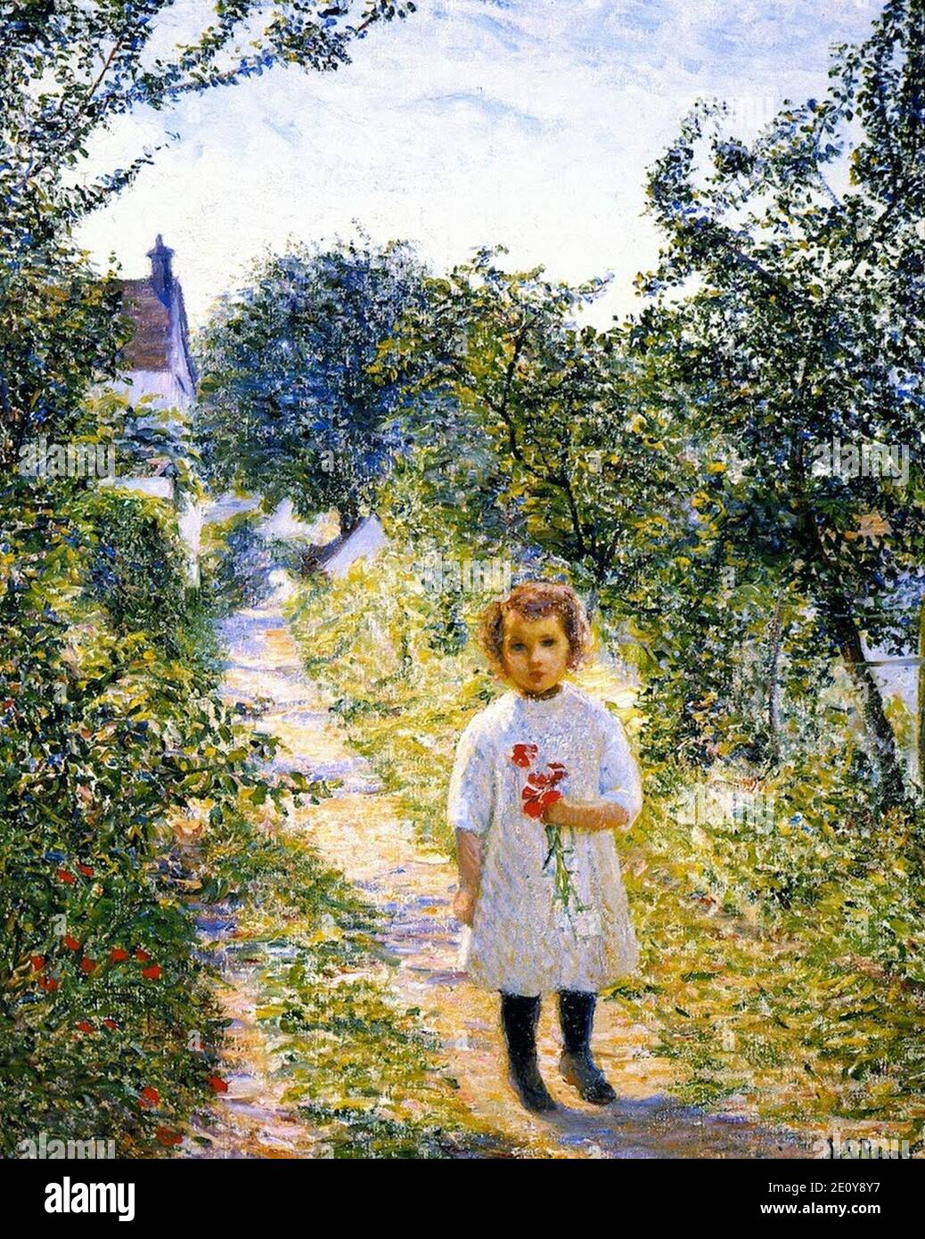Lilla Cabot Perry - Little Girl on a Lane, Giverny Stock Photo - Alamy