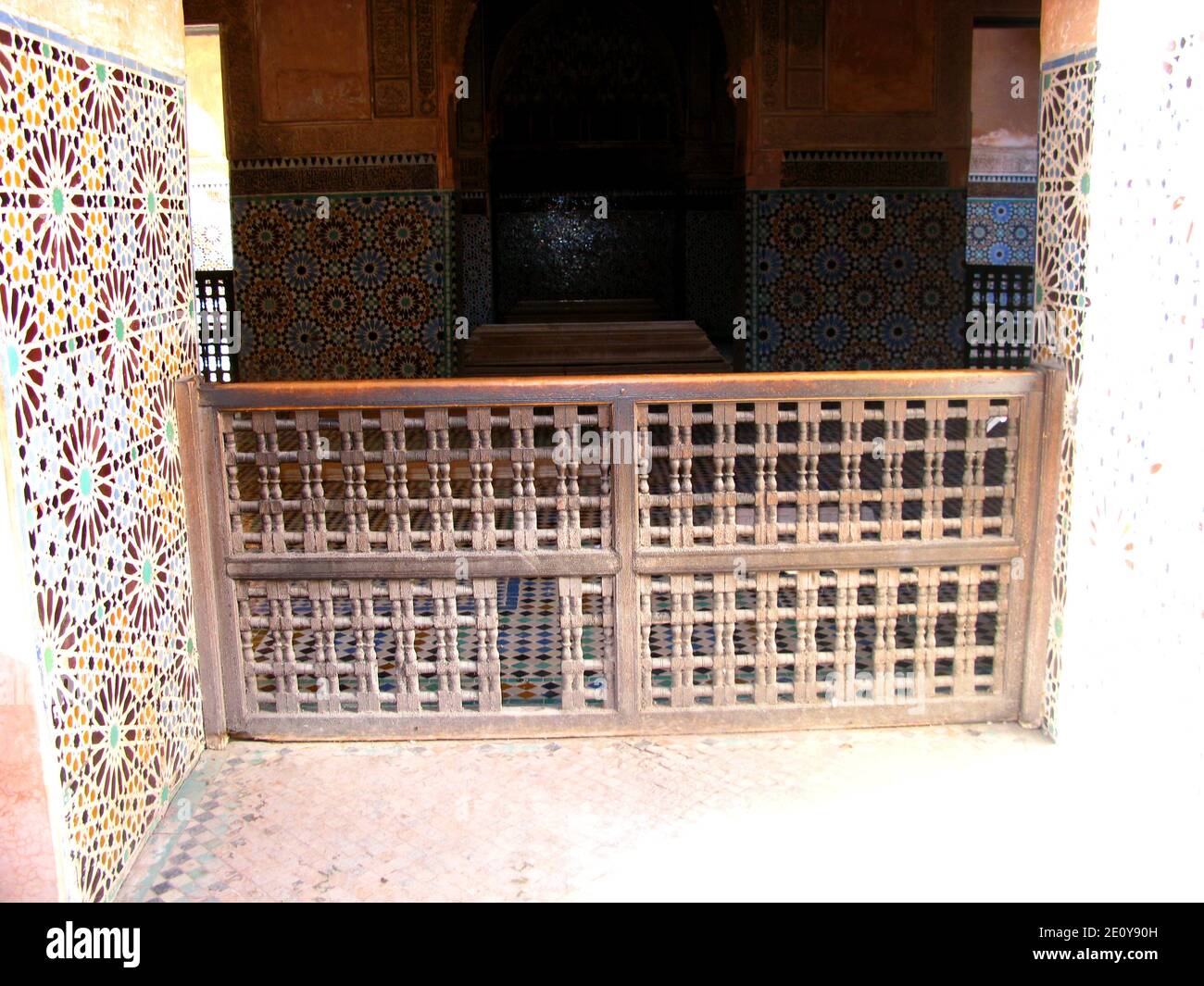 The vintage mosque in Marrakech city, Morocco Stock Photo - Alamy