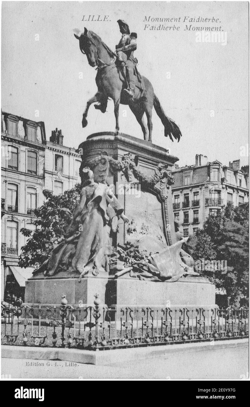Lille — Monument Faidherbe - Faidherbe Monument Stock Photo - Alamy