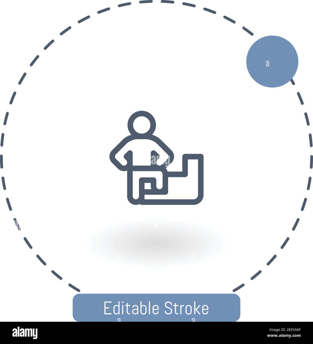 courage vector icon editable stroke outline icons for web and mobile ...