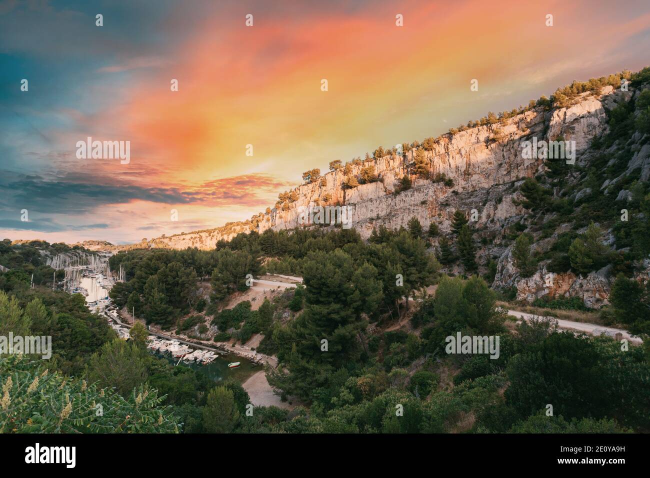 Cassis, Calanques, France. French Riviera. Beautiful Nature Of Cote De ...