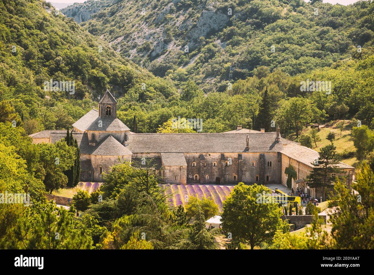 Notre-dame De Senanque Abbey, Vaucluse, France. Beautiful Landscape ...