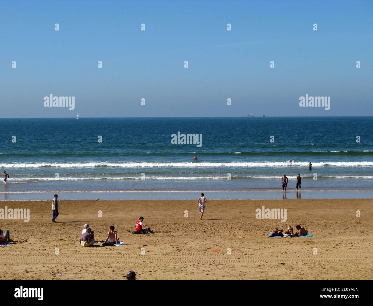 The beach in Agadir, Morocco Stock Photo - Alamy
