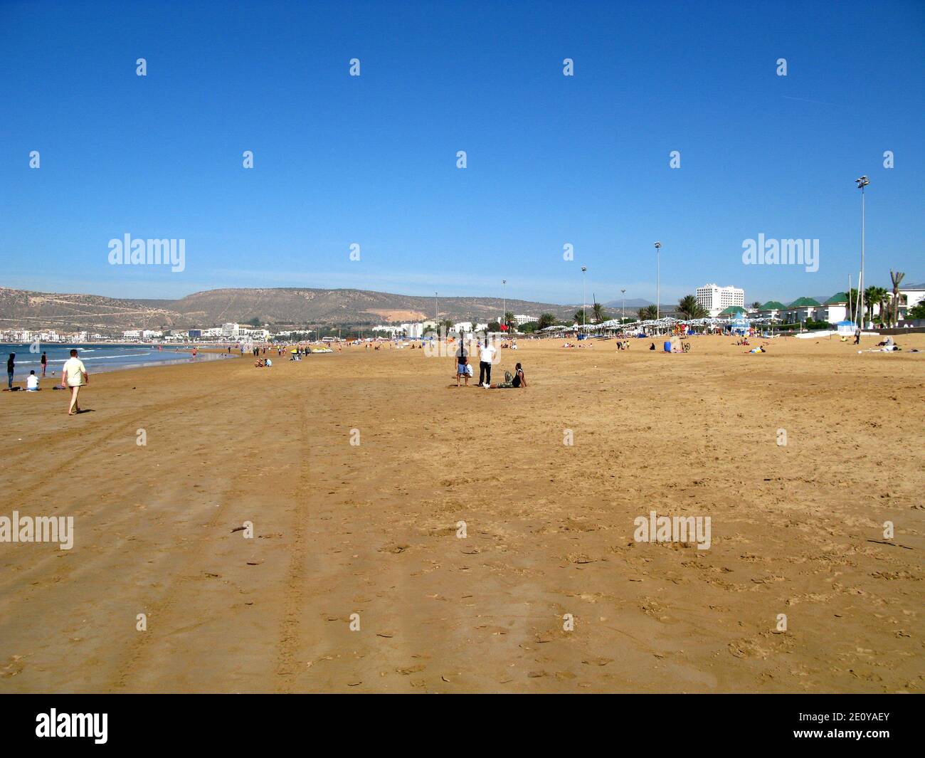 The beach in Agadir, Morocco Stock Photo - Alamy