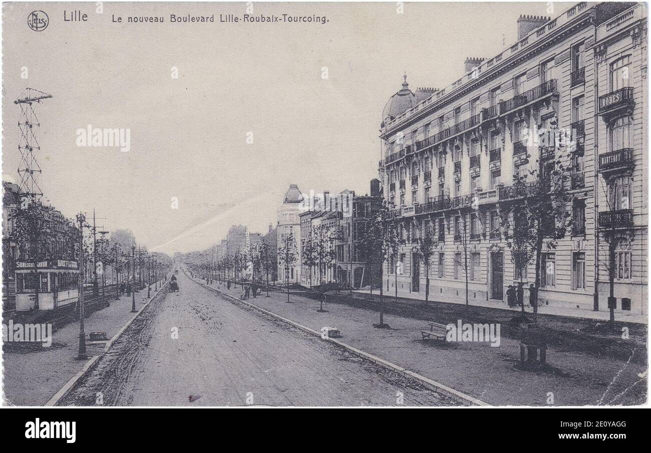 Lille. — Le Nouveau Boulevard Lille-Roubaix-Tourcoing Vº Stock Photo ...