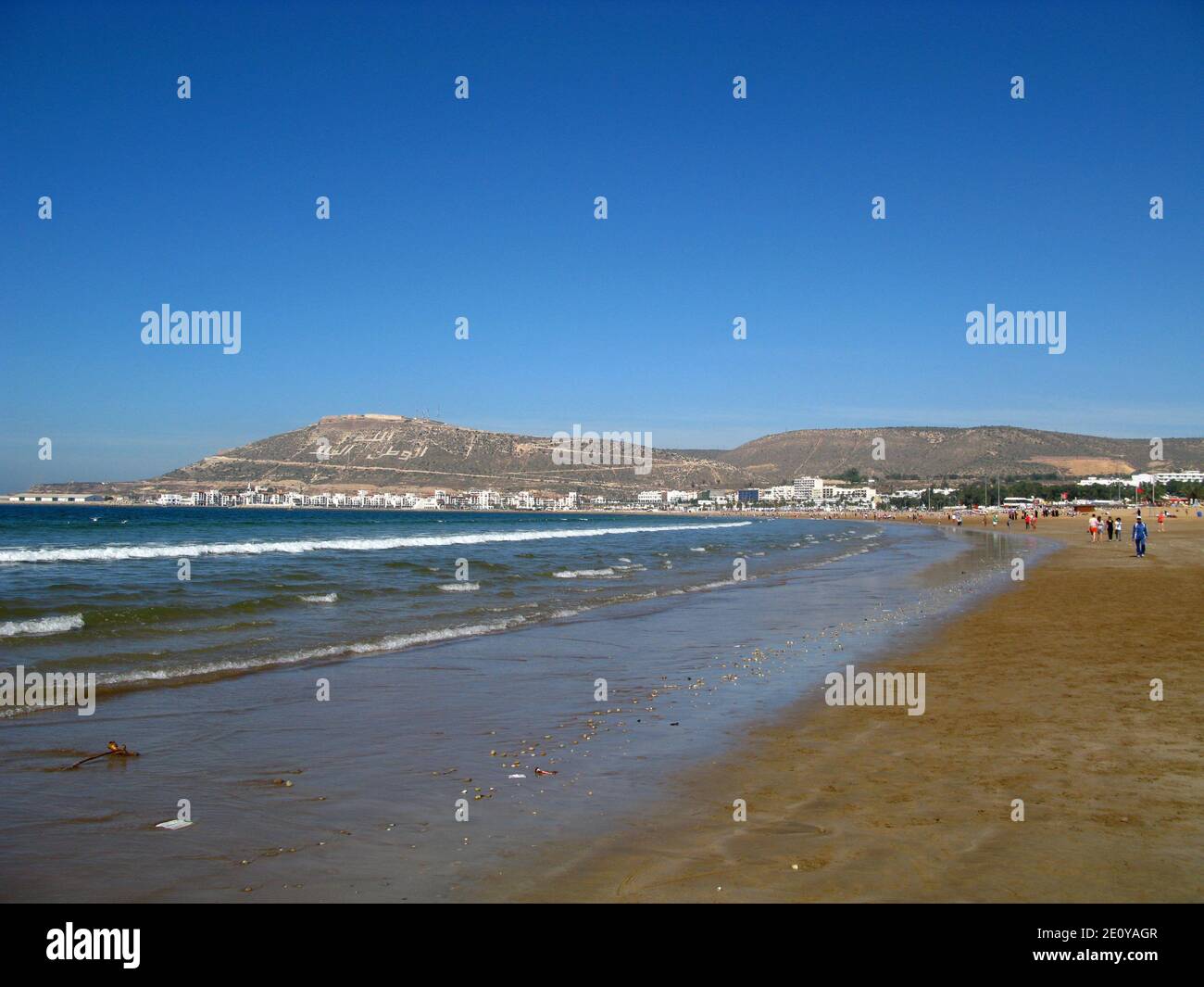 The beach in Agadir, Morocco Stock Photo - Alamy