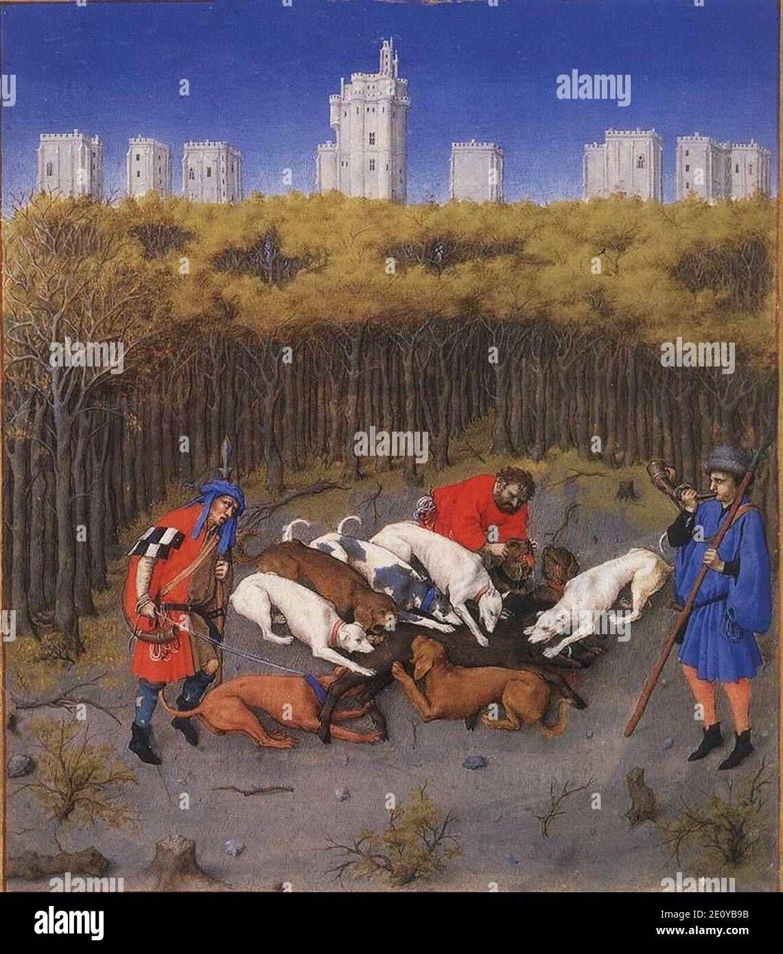 Limbourg brothers - Les très riches heures du Duc de Berry - December ...