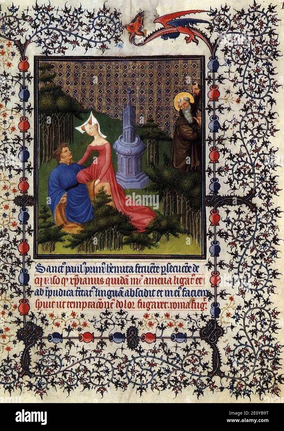 Limbourg brothers - The Belles Heures of Jean, Duke of Berry Stock ...