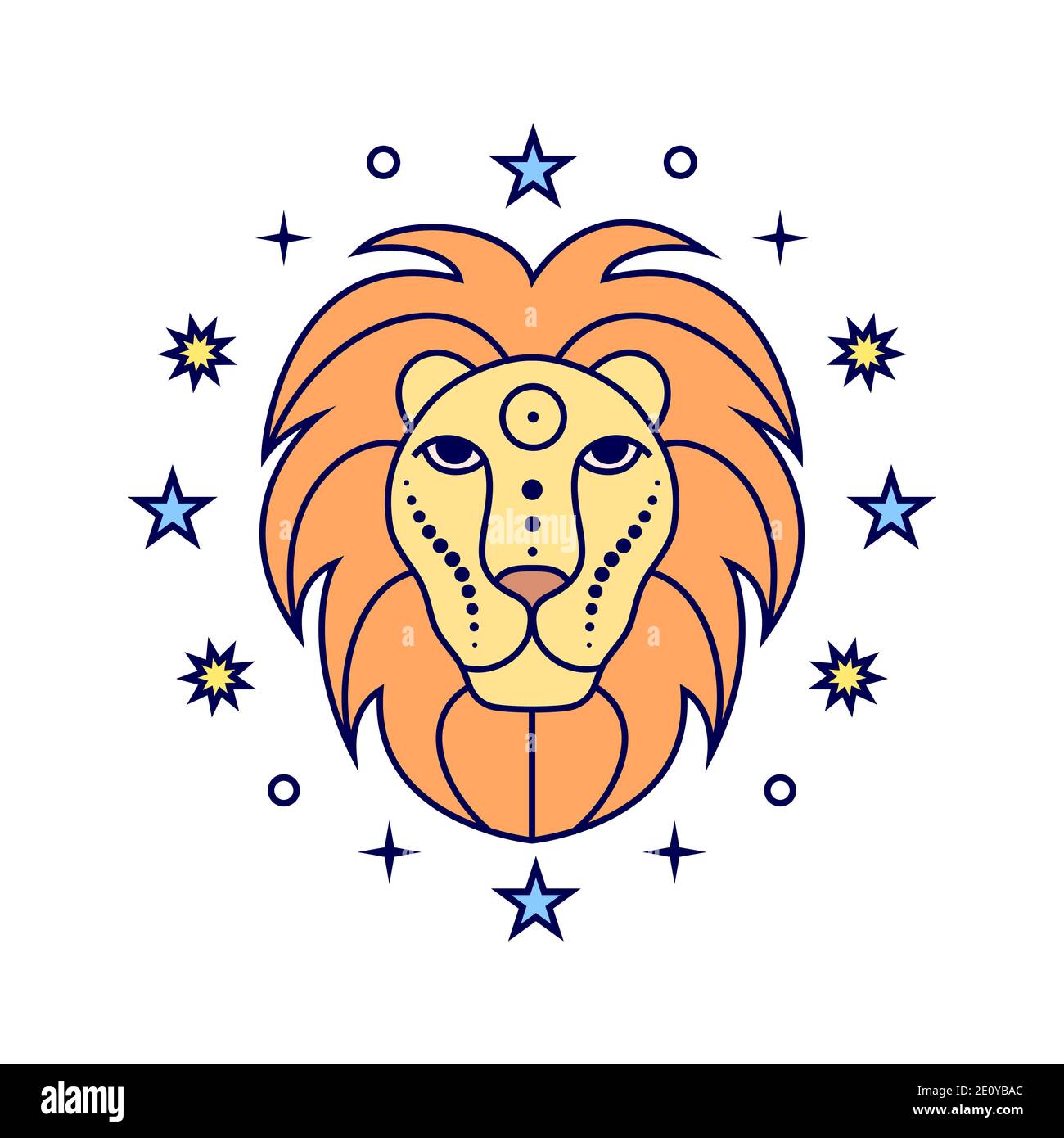 Leo The Lion Zodiac Symbol Leo Zodiac Sign Lion Horoscope Symbol"