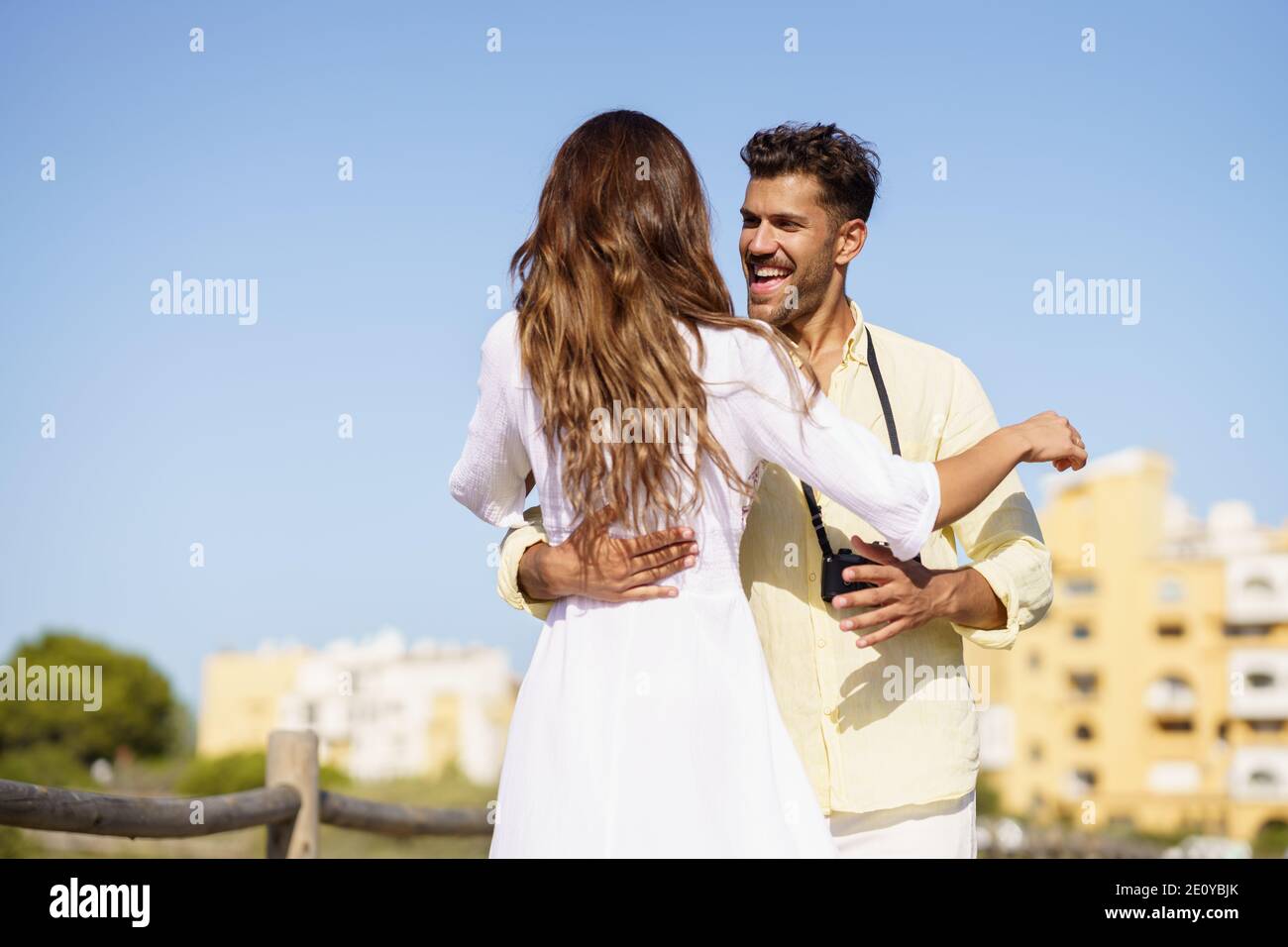 White male spanish woman couple hi-res stock photography and images - Alamy