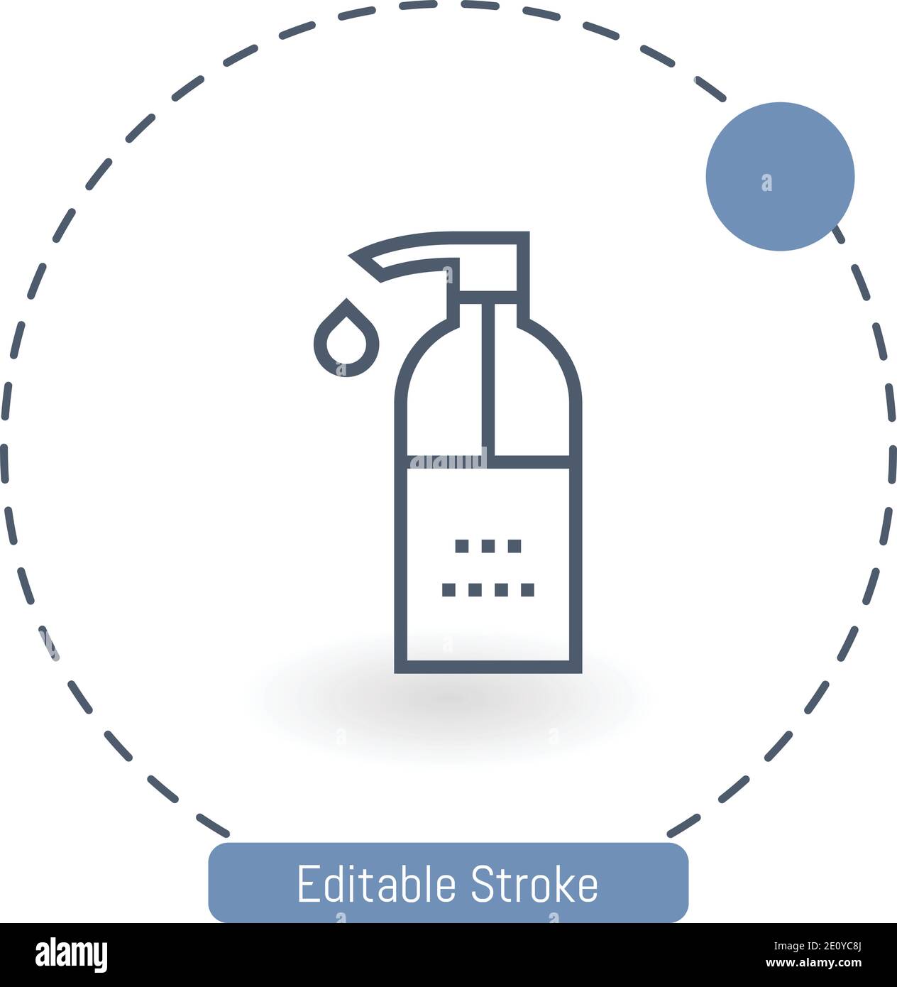 shampoo vector icon editable stroke outline icons for web and mobile ...