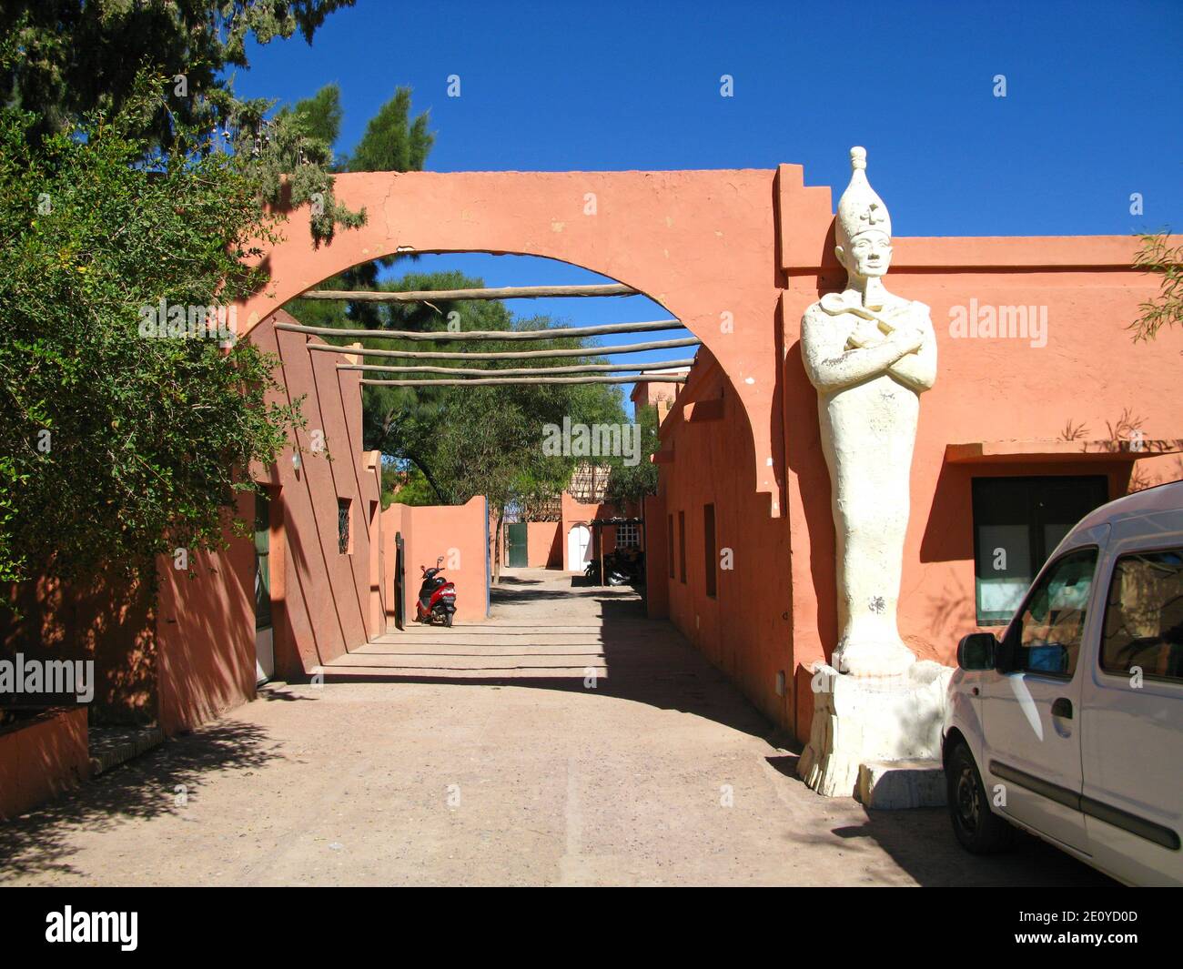 Atlas Film Studio in Sahara desert, Ouarzazate, Morocco Stock Photo - Alamy