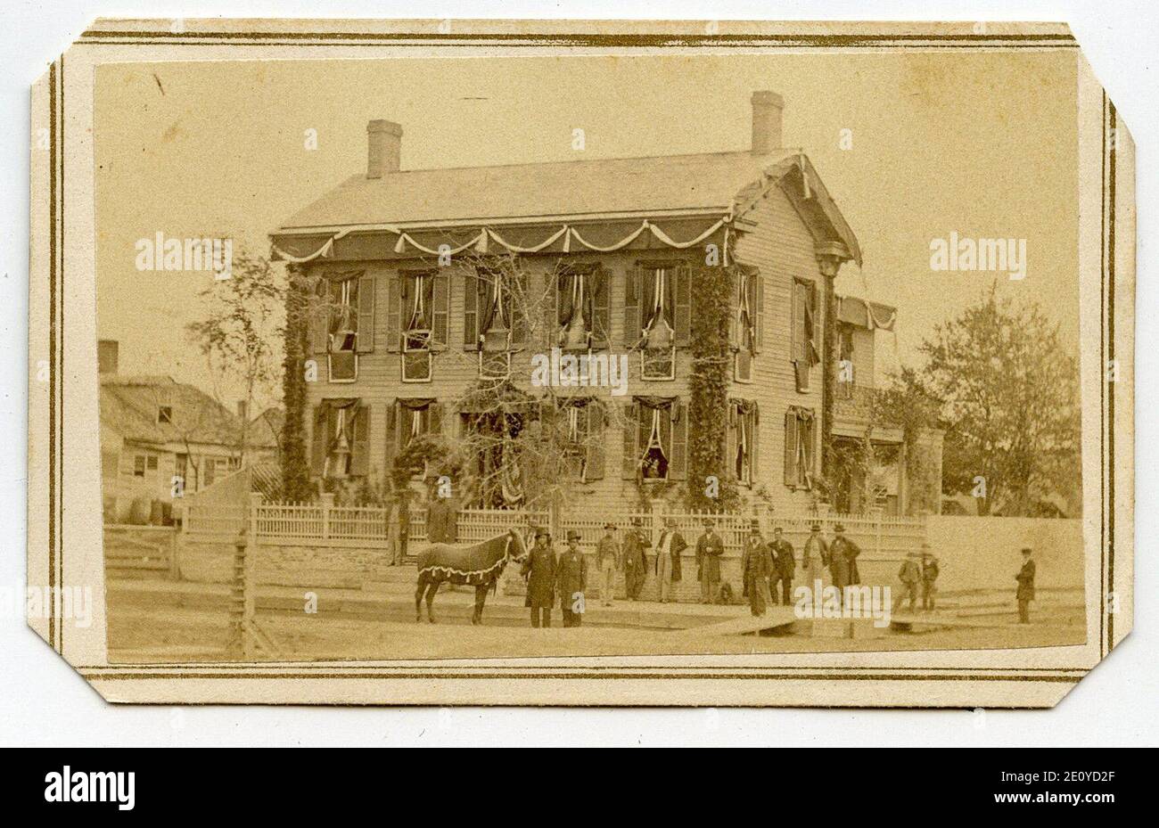 Lincoln Home Springfield 1865 Stock Photo - Alamy