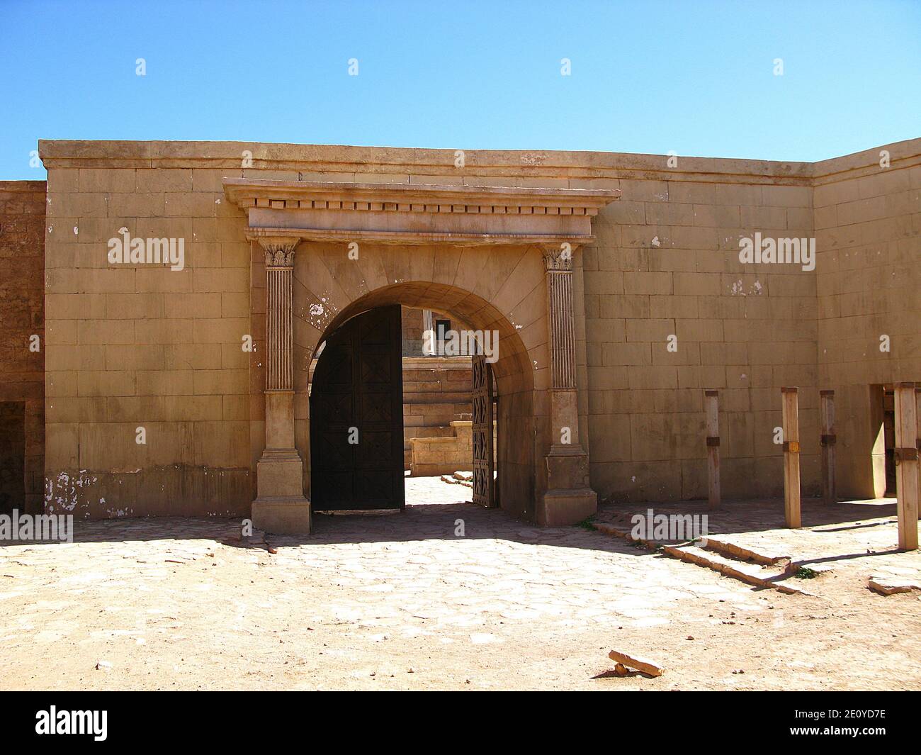 Atlas Film Studio in Sahara desert, Ouarzazate, Morocco Stock Photo - Alamy