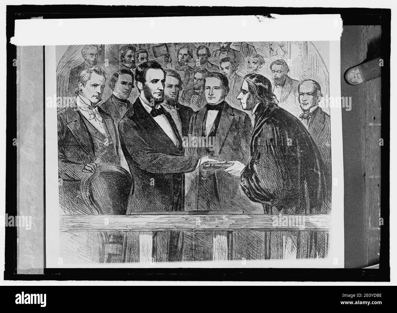 Lincoln swearing in Stock Photo - Alamy