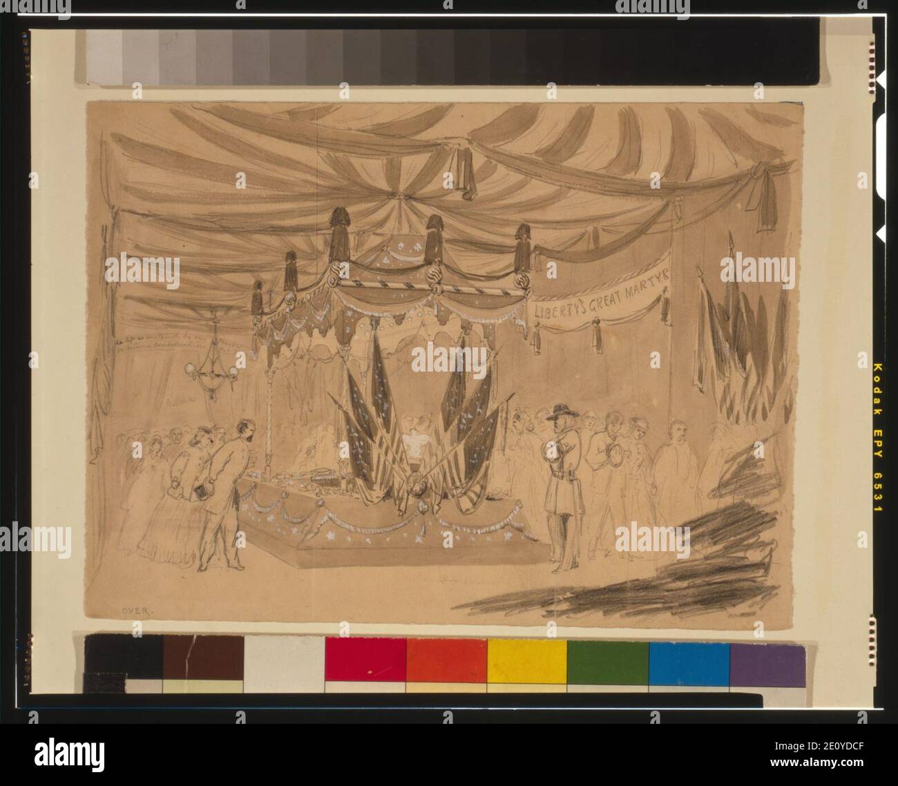 Lincoln's coffin in the City Hall, Chicago Stock Photo - Alamy