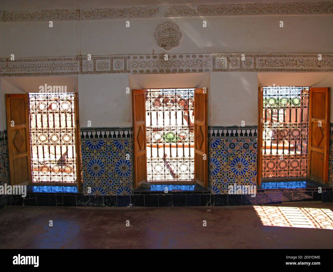 The window in the ancient kasbah, in Ouarzazate, Morocco Stock Photo ...