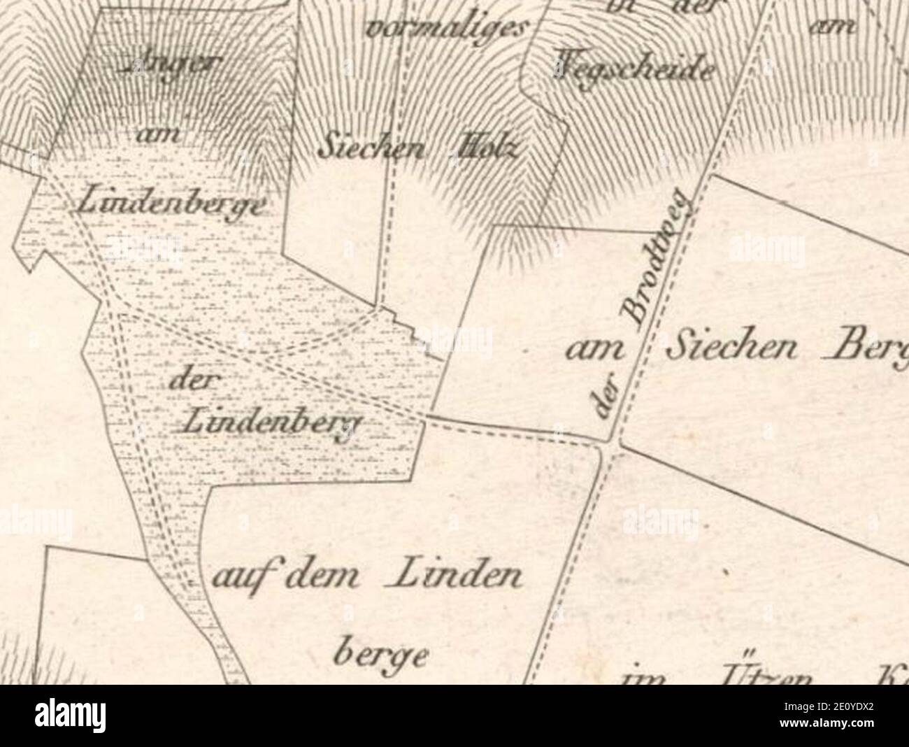 Lindenberg Braunschweig 1835 Stock Photo - Alamy