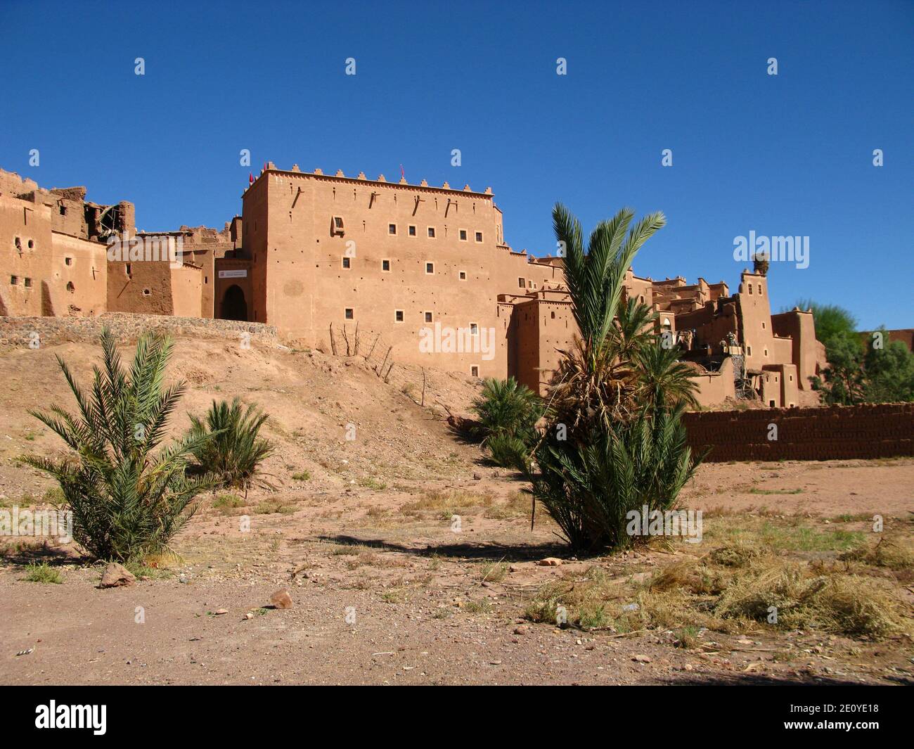 The ancient kasbah, the berber house in Ouarzazate, Morocco Stock Photo ...