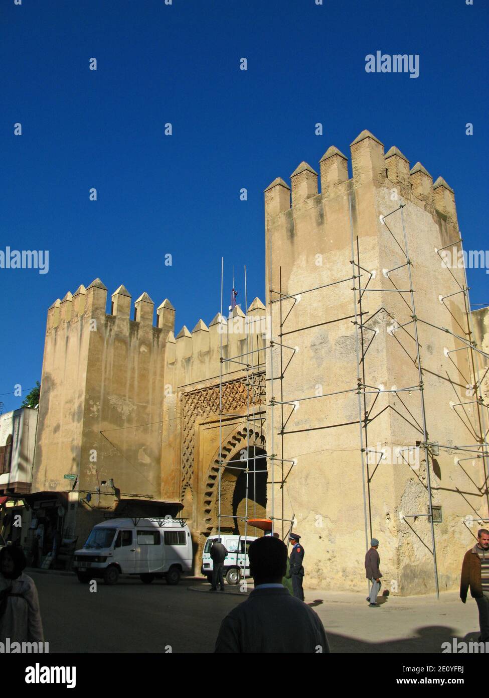 The ancient gate in medina of Fez, Morocco Stock Photo - Alamy
