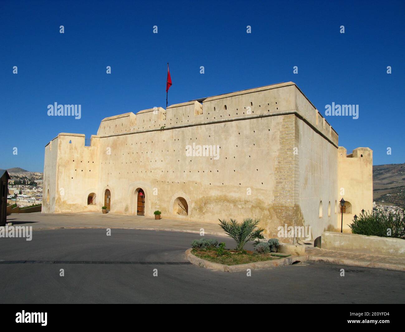 The ancient fortress in Fez city, Morocco Stock Photo - Alamy
