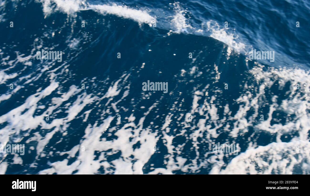 Aerial Ocean sea waves motion Texture tropical, environment Stock Photo ...