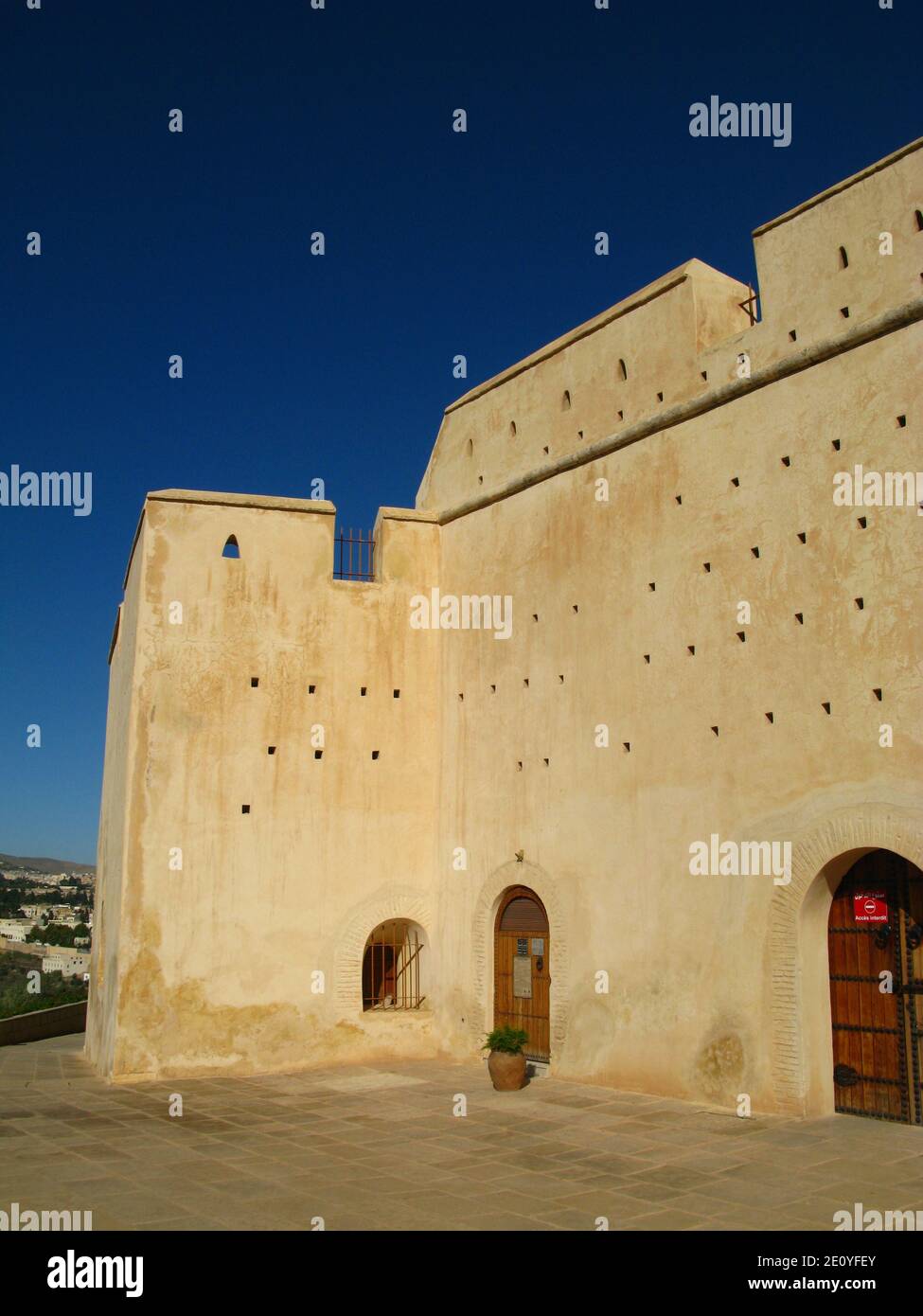 The ancient fortress in Fez city, Morocco Stock Photo - Alamy