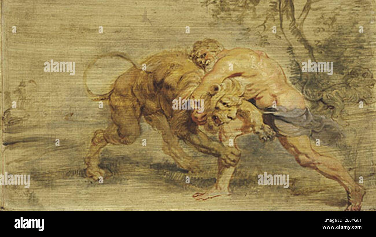 Lion of Nemea Stock Photo - Alamy