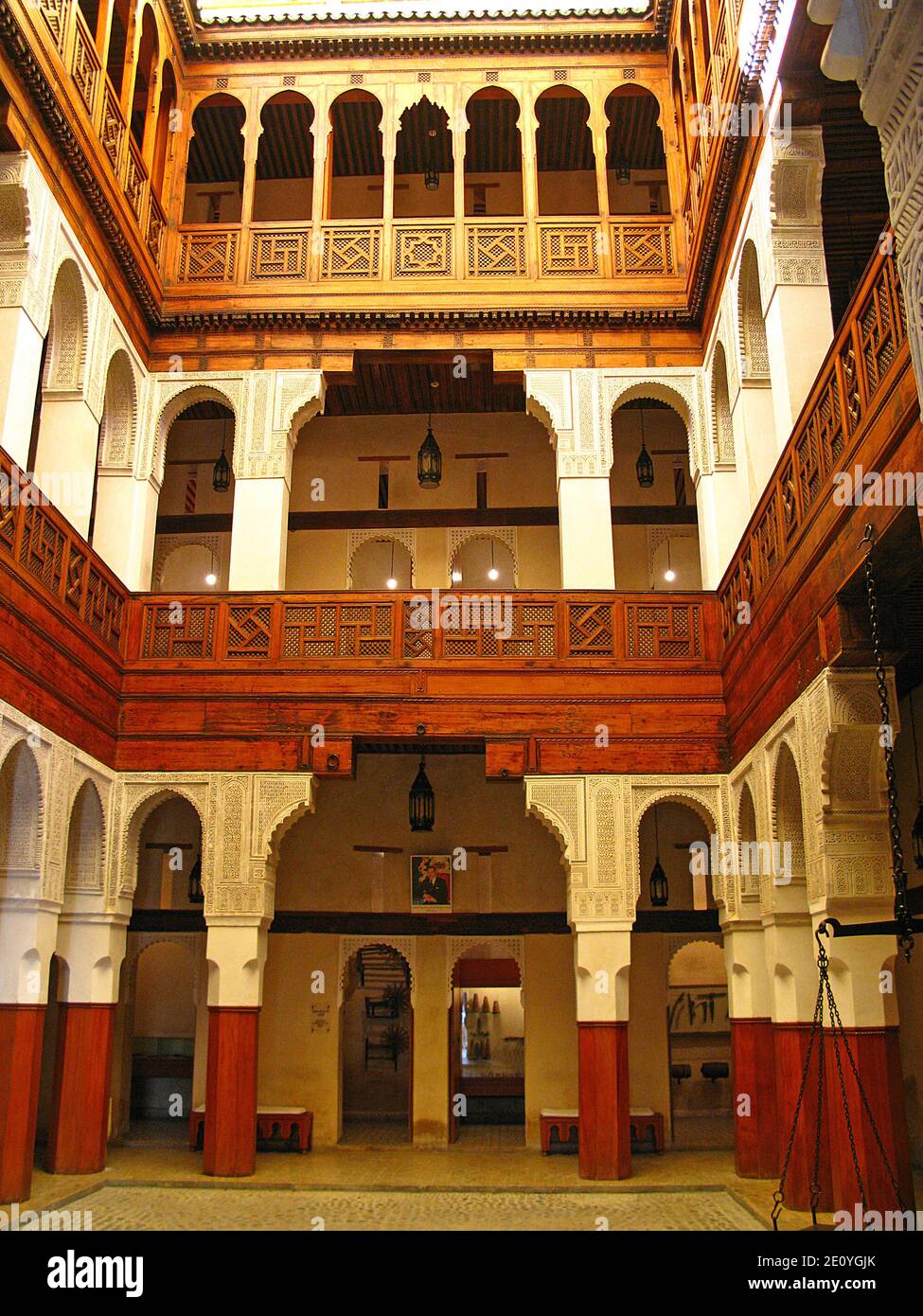 The ancient medersa in Fez, Morocco Stock Photo - Alamy
