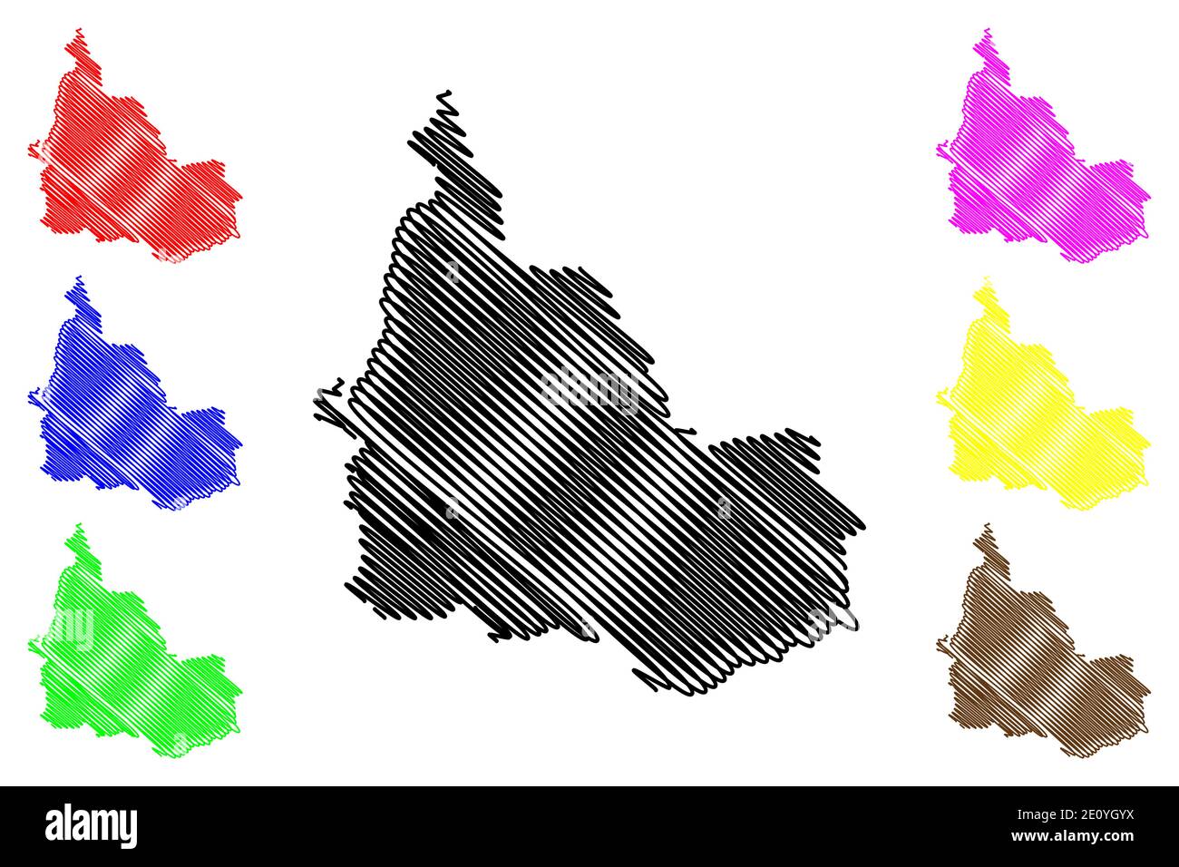 Samburu County (Republic of Kenya, Rift Valley Province) map vector ...