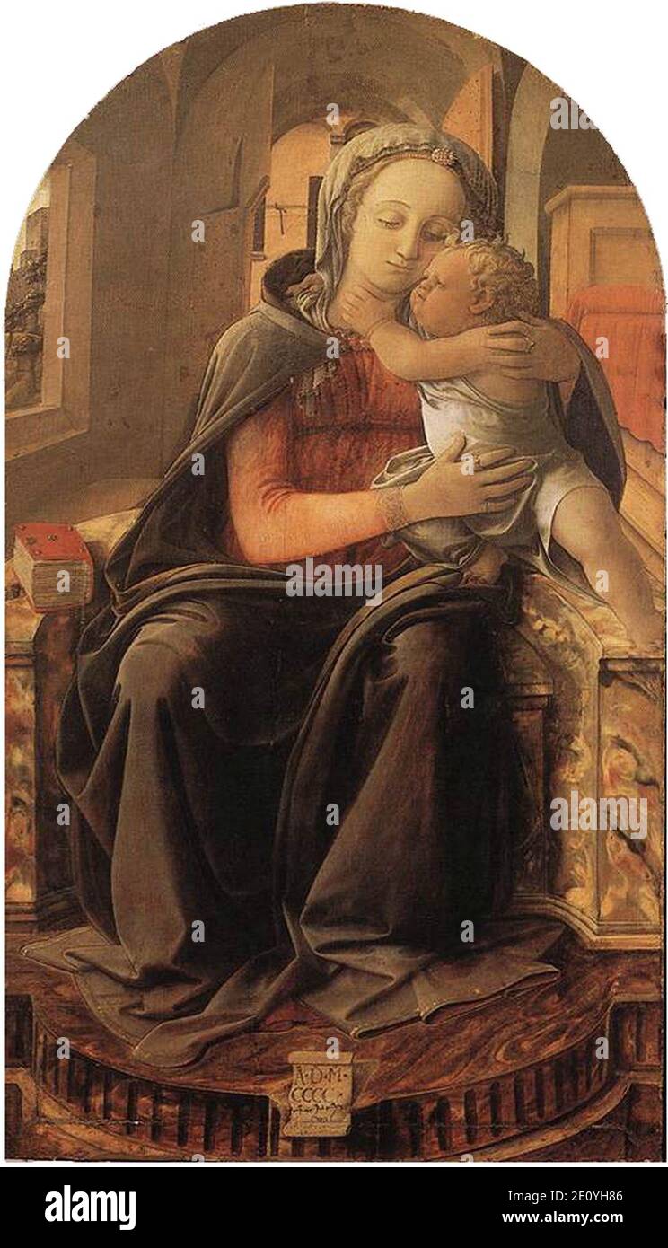 Lippi Madonna di tarquinia Stock Photo - Alamy