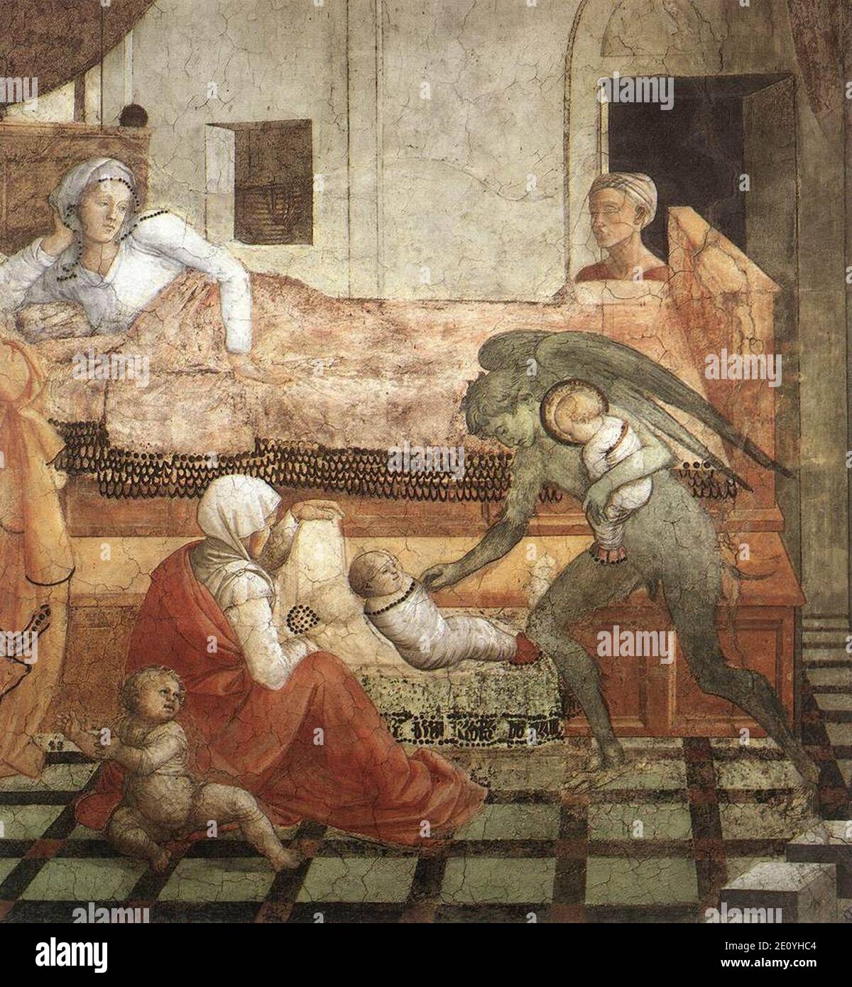 Lippi, St Stephen is Born and Replaced by Another Child (detail Stock ...