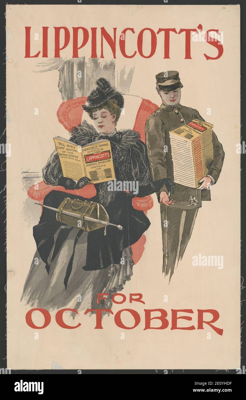 Lippincott's for October Stock Photo - Alamy