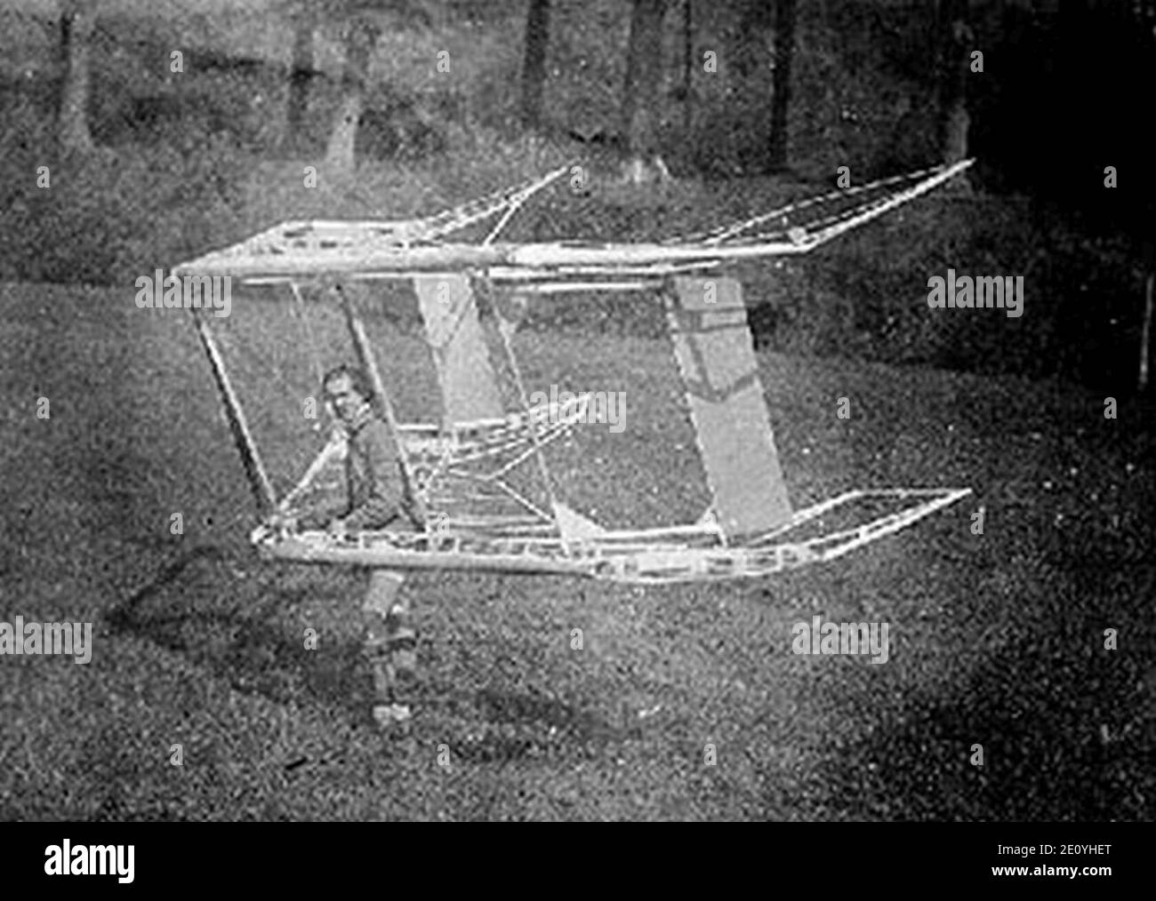 Lippisch biplane glider Stock Photo - Alamy