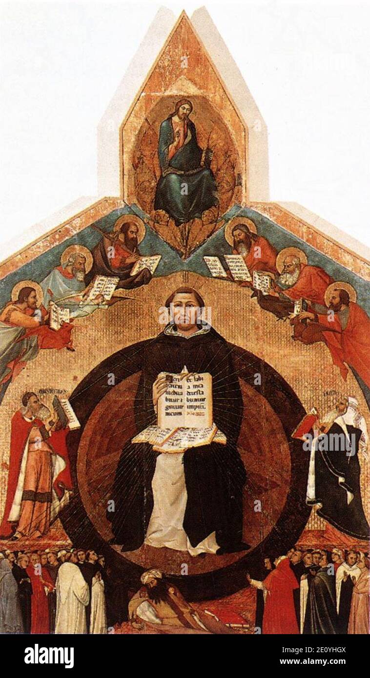 Lippo Memmi - Triumph of St Thomas Aquinas Stock Photo - Alamy