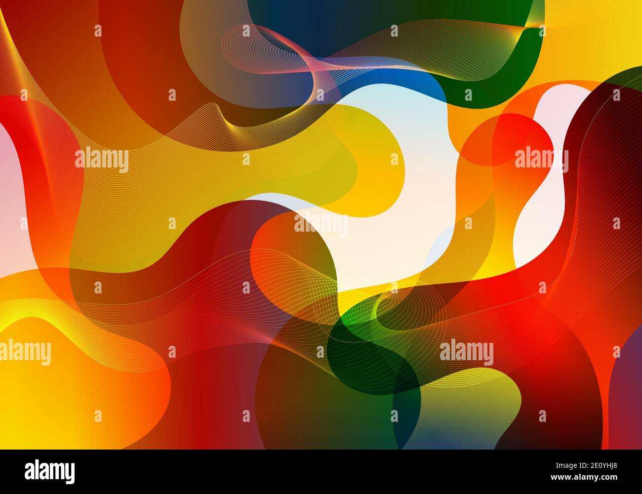 Abstract vibrant color gradient liquid shapes cool background design ...