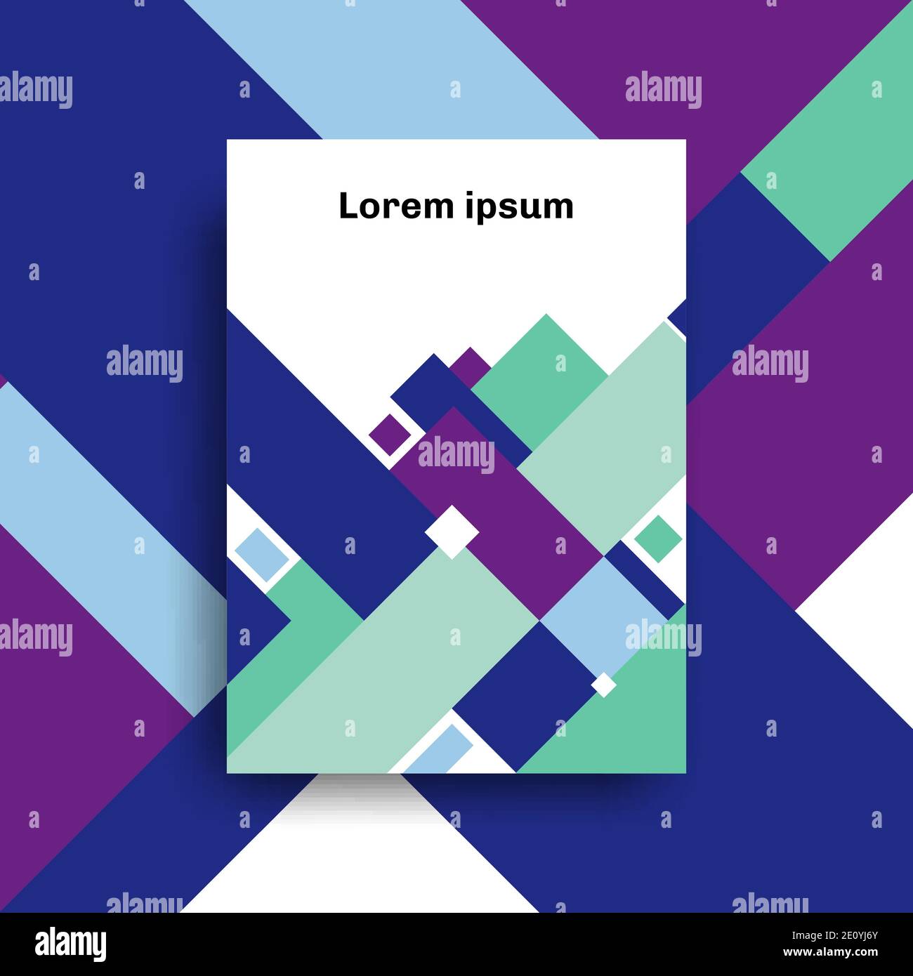 Brochure A4 size template design abstract geometric overlapping layer background, You can use ...