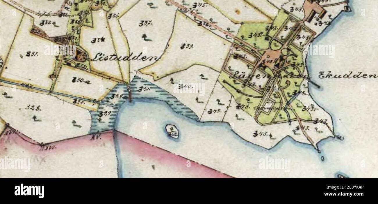 Listudden, Ekudden, 1901 Stock Photo - Alamy