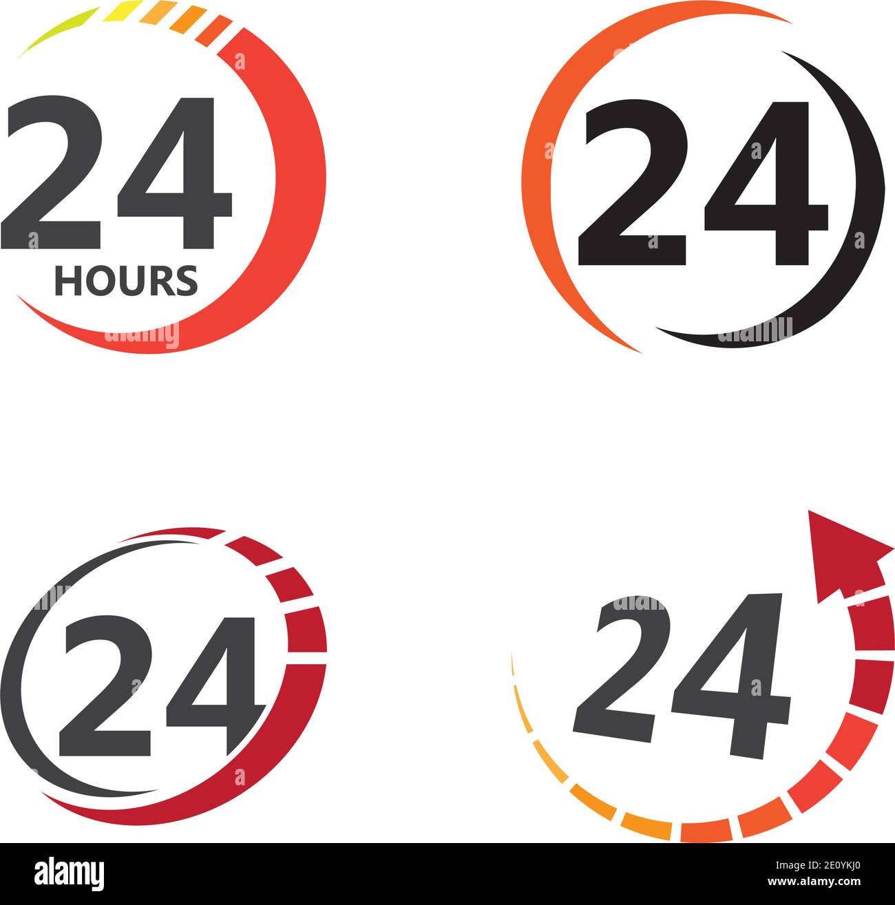 24hr logo and symbol vector design Stock Vector Image & Art - Alamy