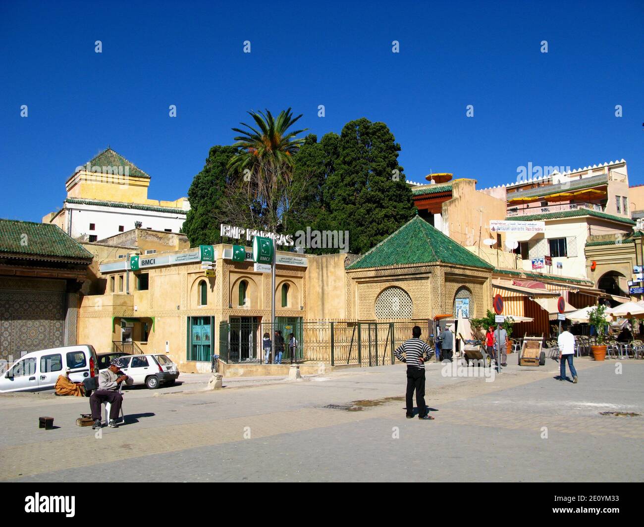 The Hedim Square in Meknes, Morocco Stock Photo - Alamy